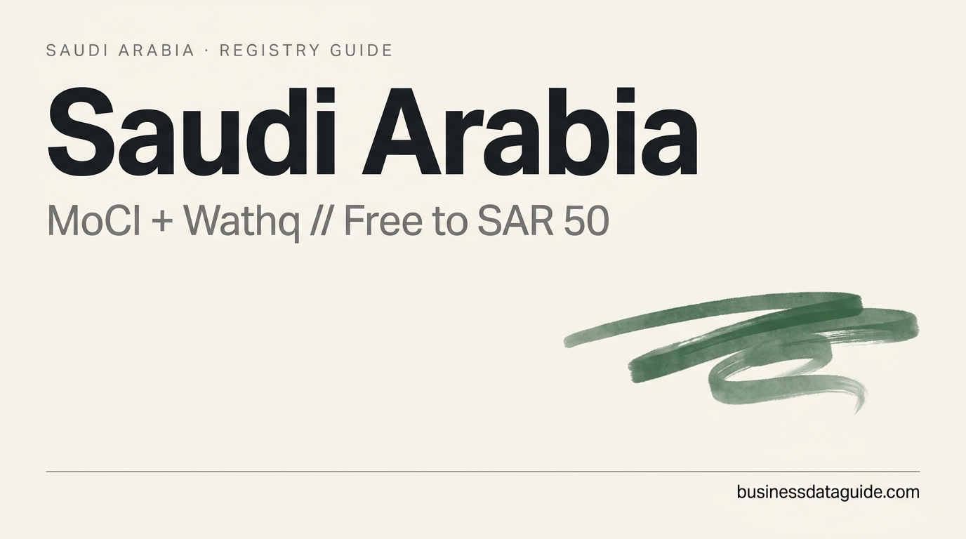 Saudi Arabia Company Search Guide 2026: How to Verify a Saudi Business ...
